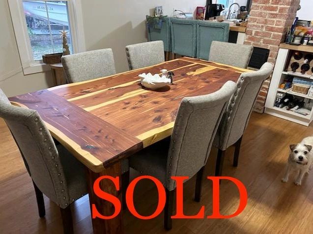 Live Edge Cedar Dining Room Table